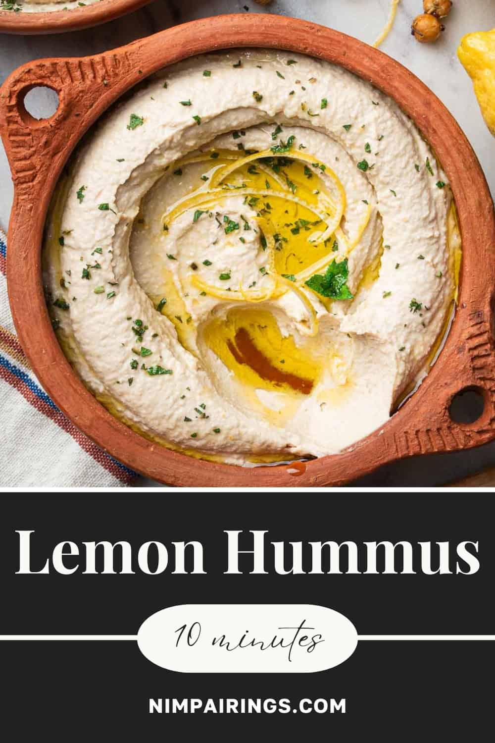 Lemon Hummus | Nim Pairings