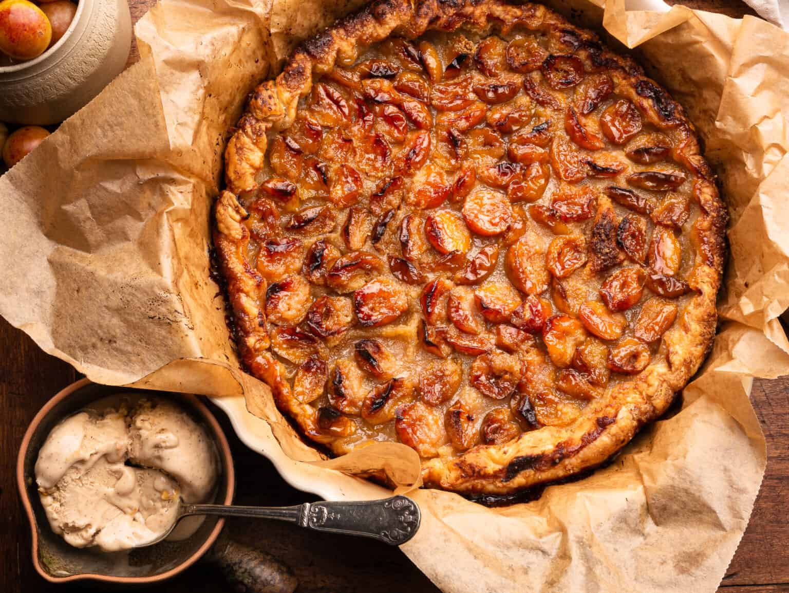 Rustic Plum Tart with Salted Butter Glaze | Nim Pairings