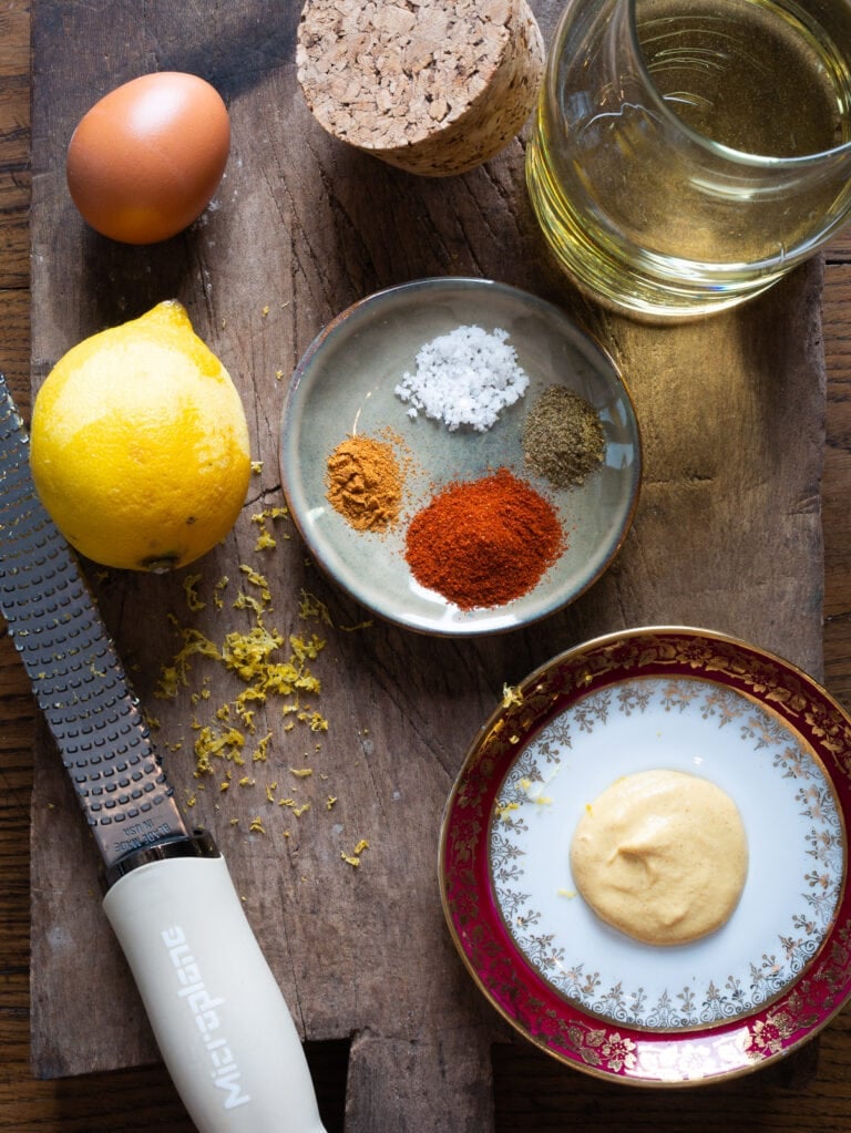 5 Minute Homemade Lemon Chili Mayo | Nim Pairings