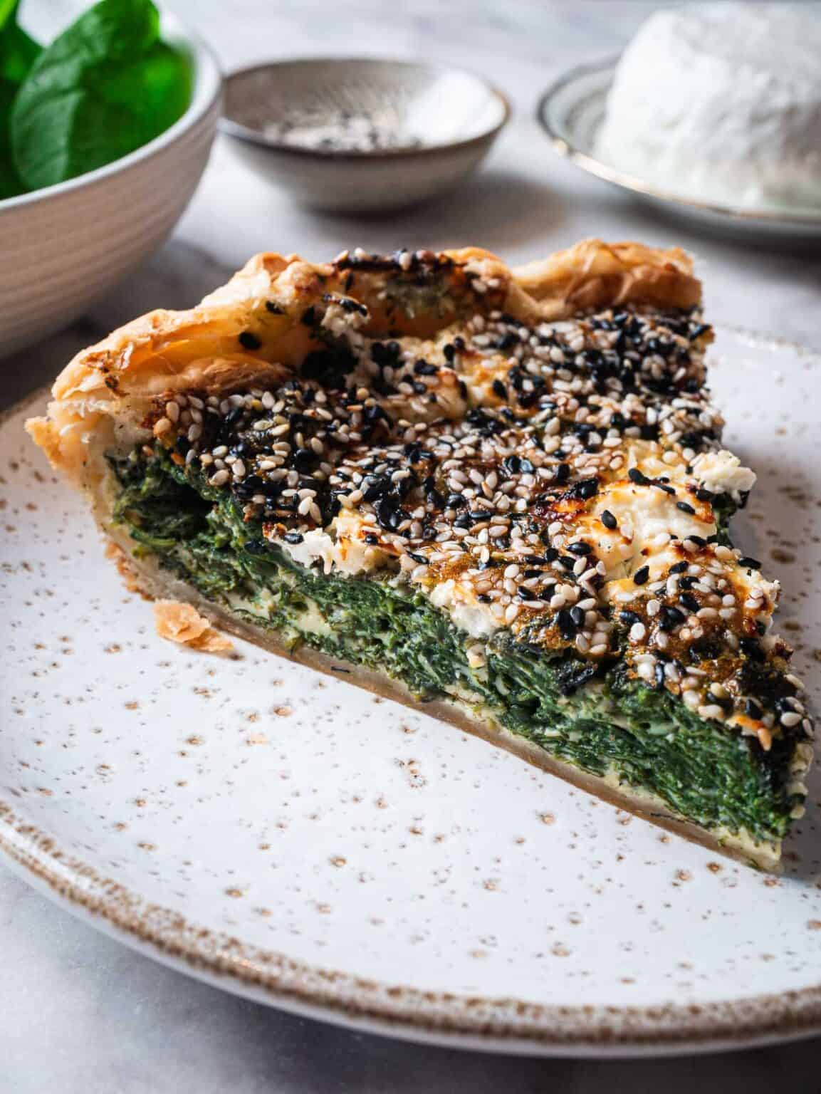 Spinach And Goat Cheese Quiche | Nim Pairings