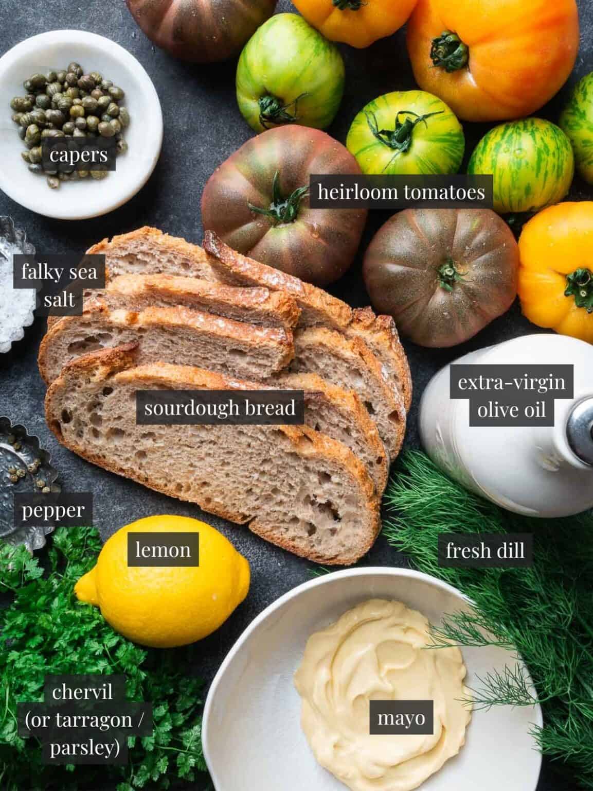 Summer Tomato Toasts With Sourdough Bread | Nim Pairings