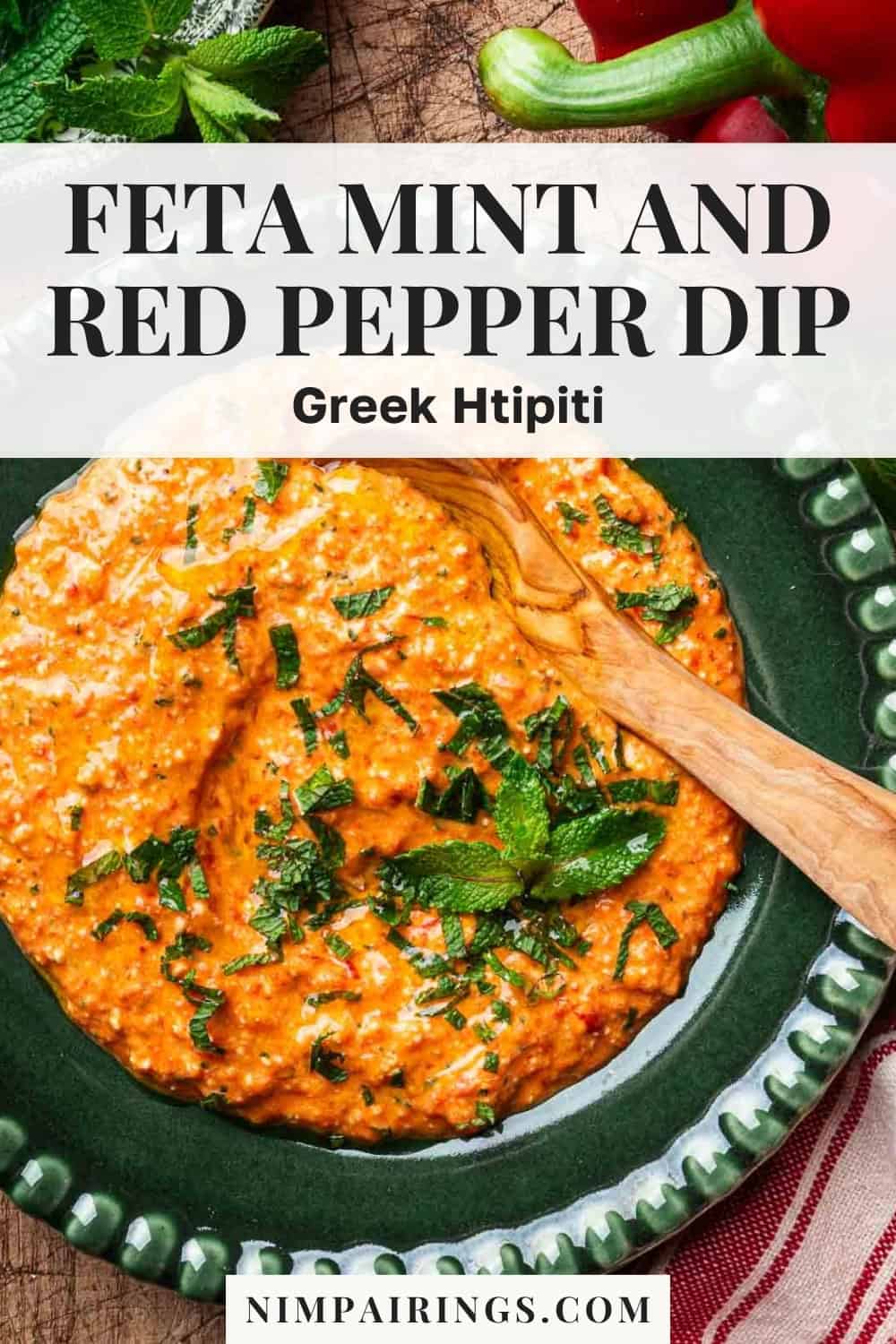 Feta And Red Pepper Dip (Greek Htipiti) | Nim Pairings